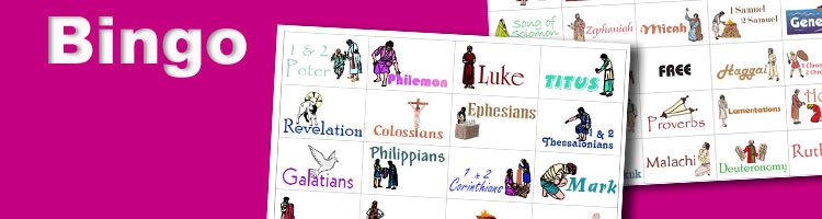 Books Of The Bible Bingo Printables